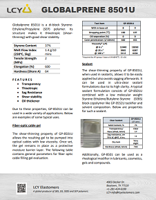 Globalprene®8501U用于抗凹陷密封胶配方 - yobo官方网站